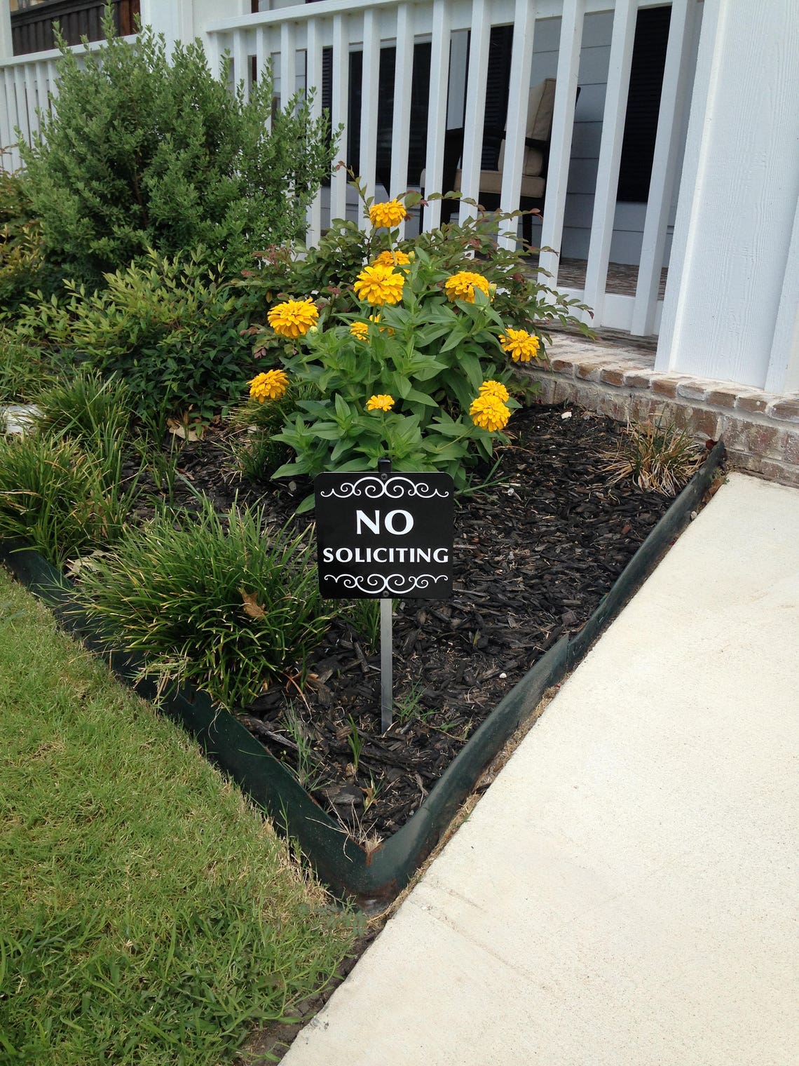 No Soliciting Sign Attached to a Sturdy Aluminum Stake. - Etsy