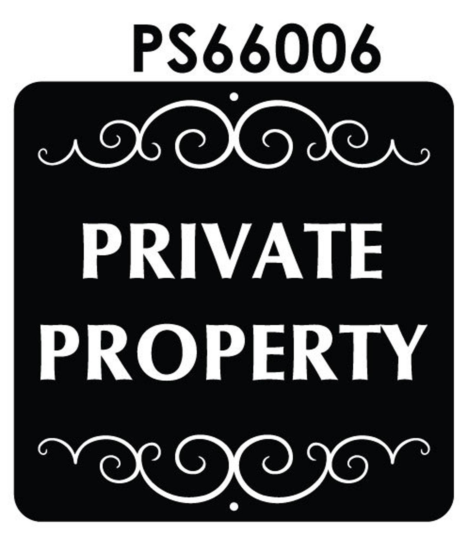 PRIVATE PROPERTY Sign With Attached Yard Stake. Sturdy All | Etsy