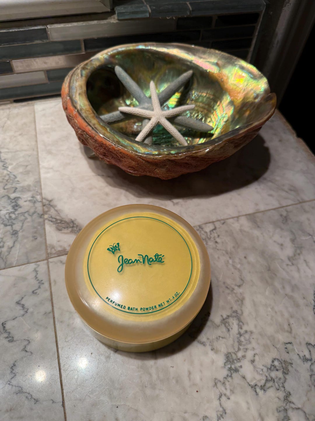 Vintage New Charles of the Ritz Jean Nate Perfumed Bath Powder & Puff 4 ...