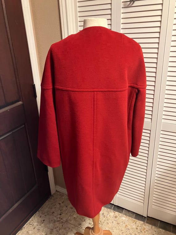 Gorgeous AKRIS Red Wool & Angora Coat size 12 Made in… - Gem