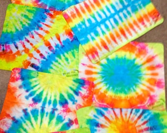 HEART Tie Dye Shammy Sammy Chamois Sports Drying Towel Diving Swimming ...