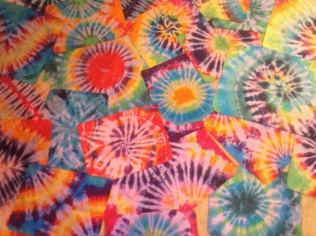 Large RAINBOW Tie Dye Shammy Sammy Chamois Sports Drying Towel Diving ...