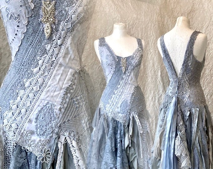 Rustic Dress in Scandinavien Colors Beach Wedding - Etsy