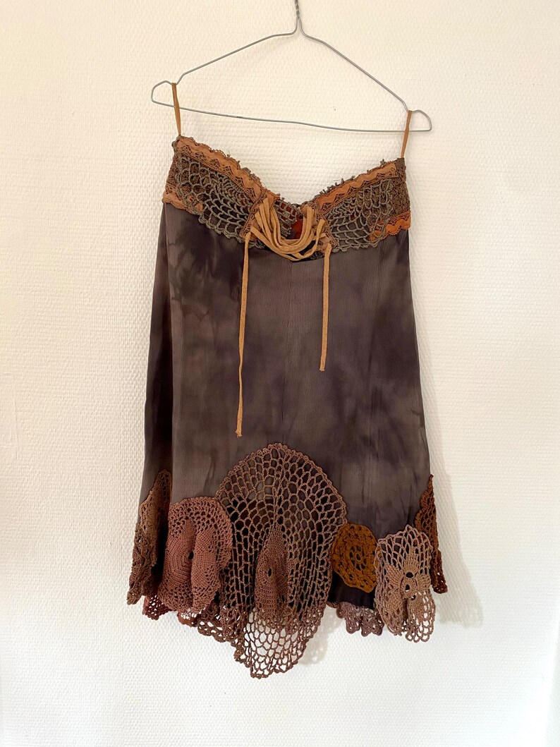 Boho Skirt in a Tattered Look Eco Friendly Fashion Made From - Etsy