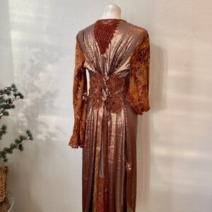 Sequins Burnt Orange Cardigan ,eco Friendly Fashion,rustic Handmade ...