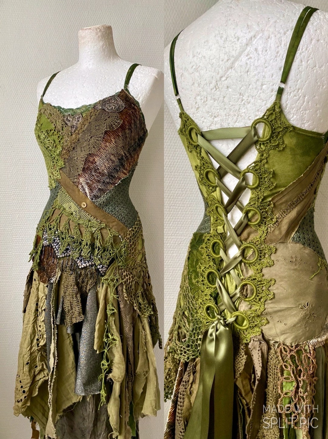 Autumn Dress Handmade ,alternative Wedding Dress,rustic Elven Dresses ...