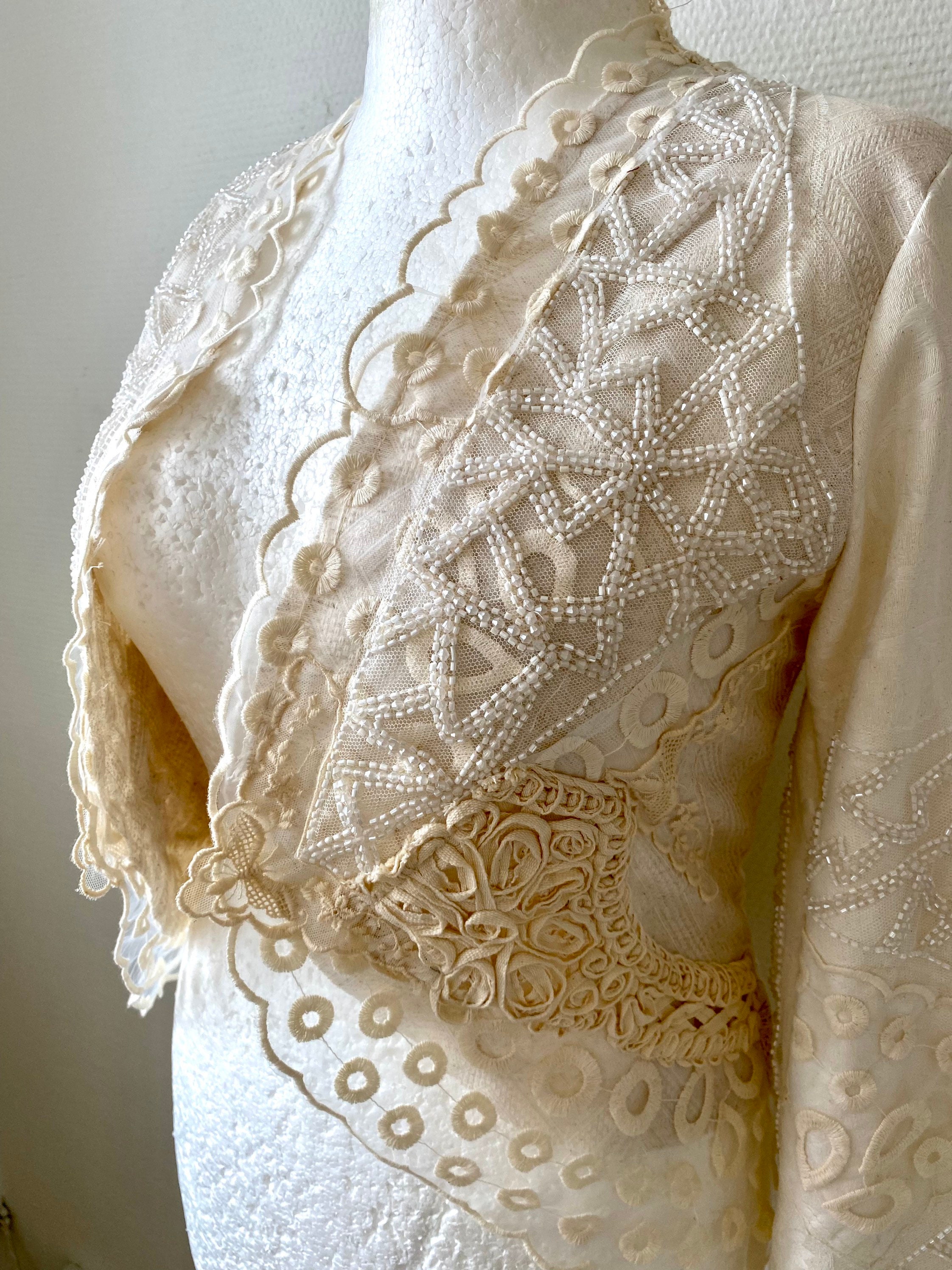 Boho jacket eco friendly fashion rustic Woodland handmade one | Etsy