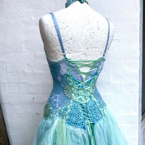 Turquoise Tulle Dress Eco Colours ,nature Wedding Dress,eco Wedding ...