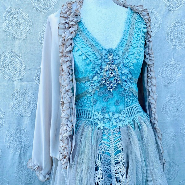 Rags Wedding Dress - Etsy