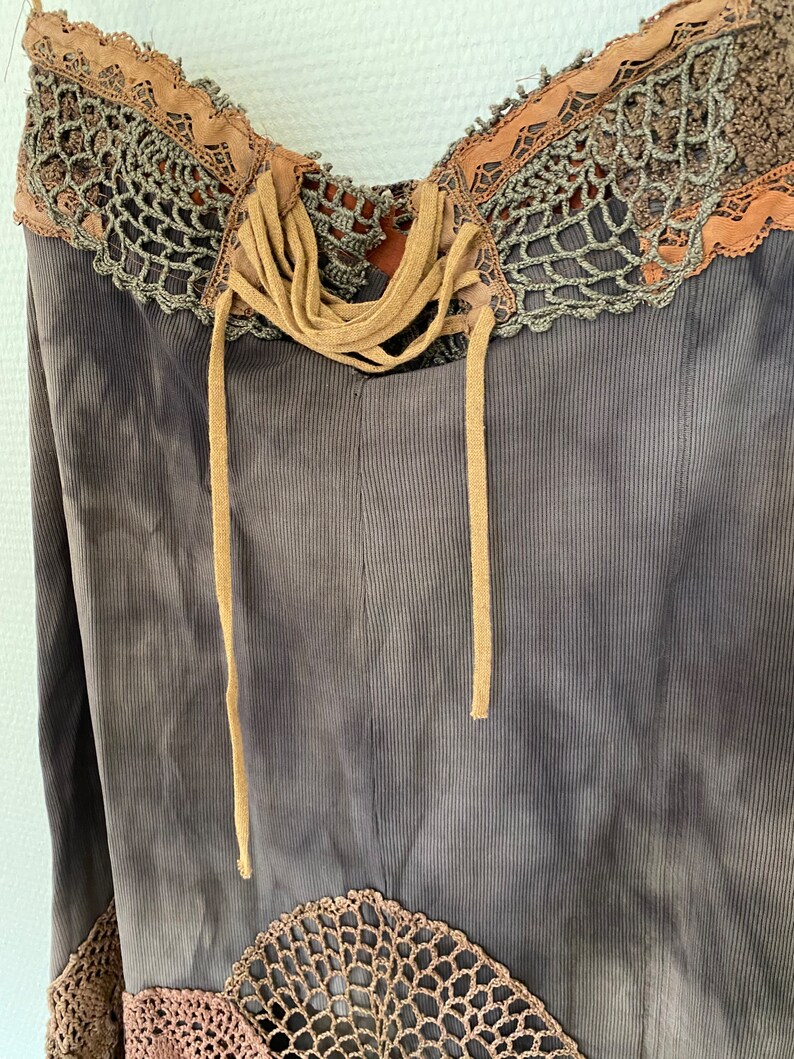 Boho Skirt in a Tattered Look Eco Friendly Fashion Made From - Etsy