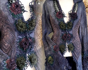 Boho Jacket Eco Friendly Fashion Rustic Woodland Handmade One - Etsy