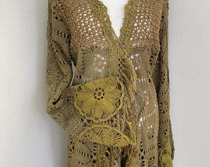 Olive Green Velvet Cardigan,victorian Style Womens Clothing, Rawrags - Etsy