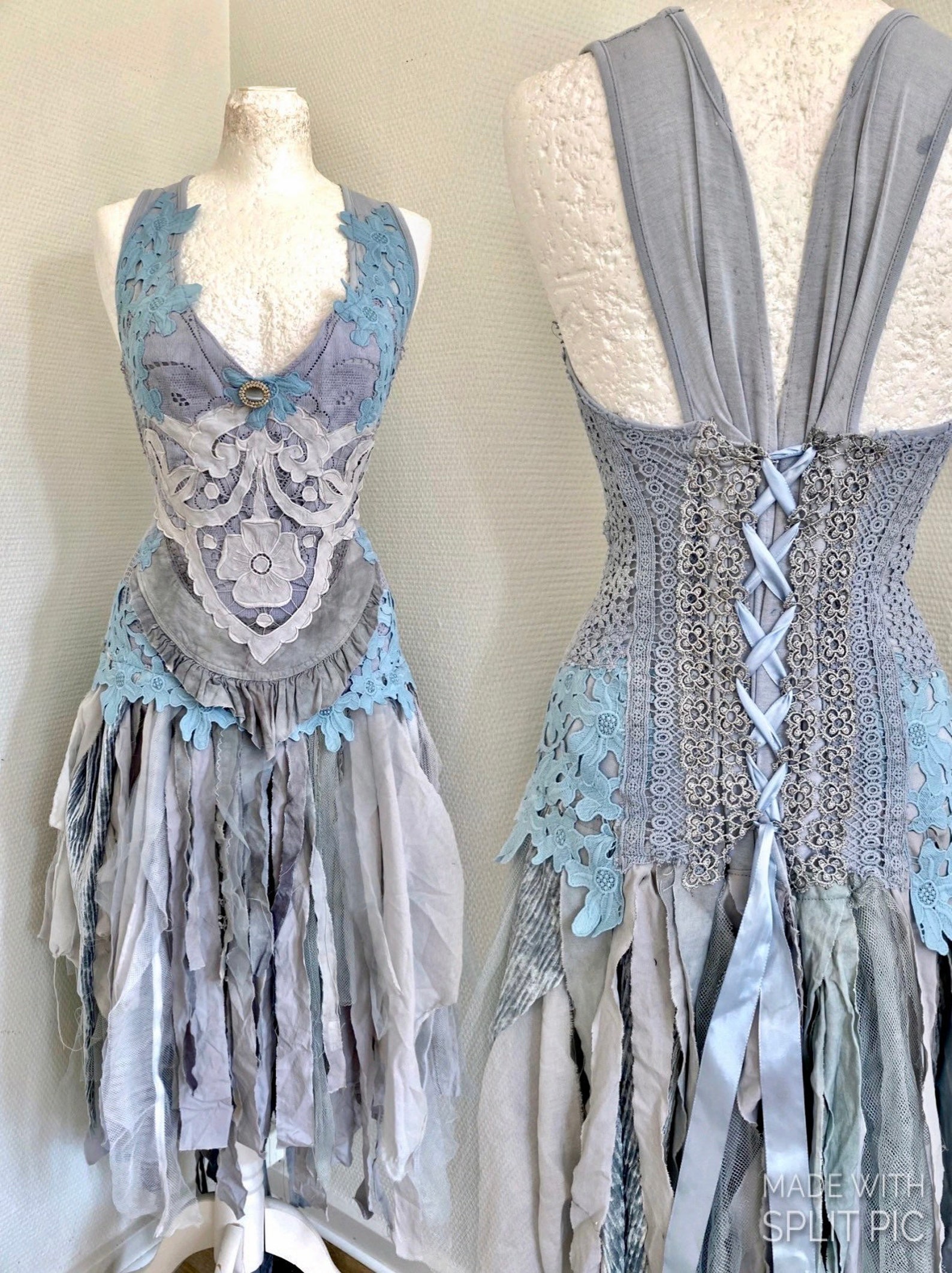 Rustic Dress in Scandinavien Colors Beach Wedding - Etsy