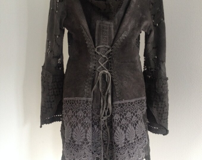 Elven Tattered Jacket Boho Trashy Jacketlord of the Rings - Etsy