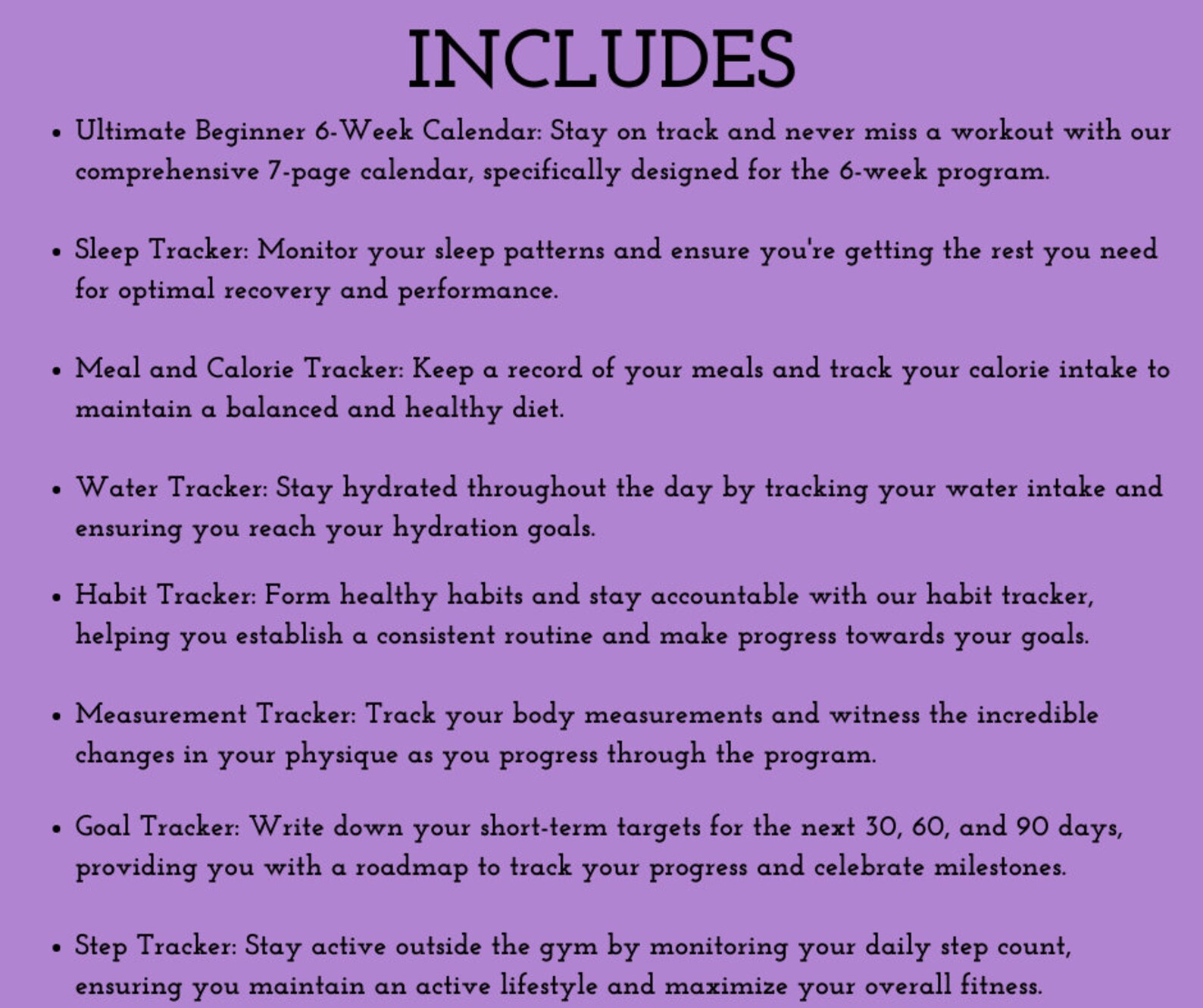 Download // Printable Download Caroline Girvan Planner | 8 Page Workout ...