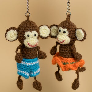 Keychain Monkey, Amigurumi Monkey, Stuffed Monkey, Crochet Monkey ...