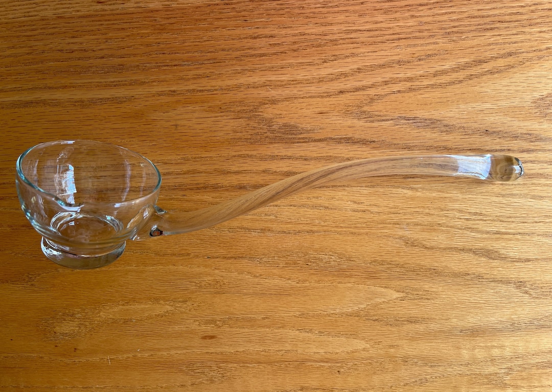 Clear Glass 13 Punch Bowl Ladle With Pour Spout and Flat Bottom C - Etsy