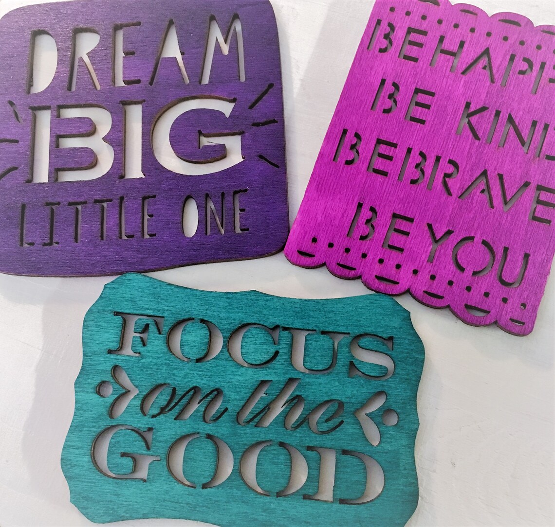 Magnet Set Positive Thoughts - Etsy