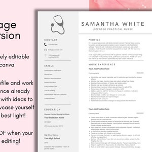 LPN/LVN Resume Template, Long Term Care (digital Download) - Etsy