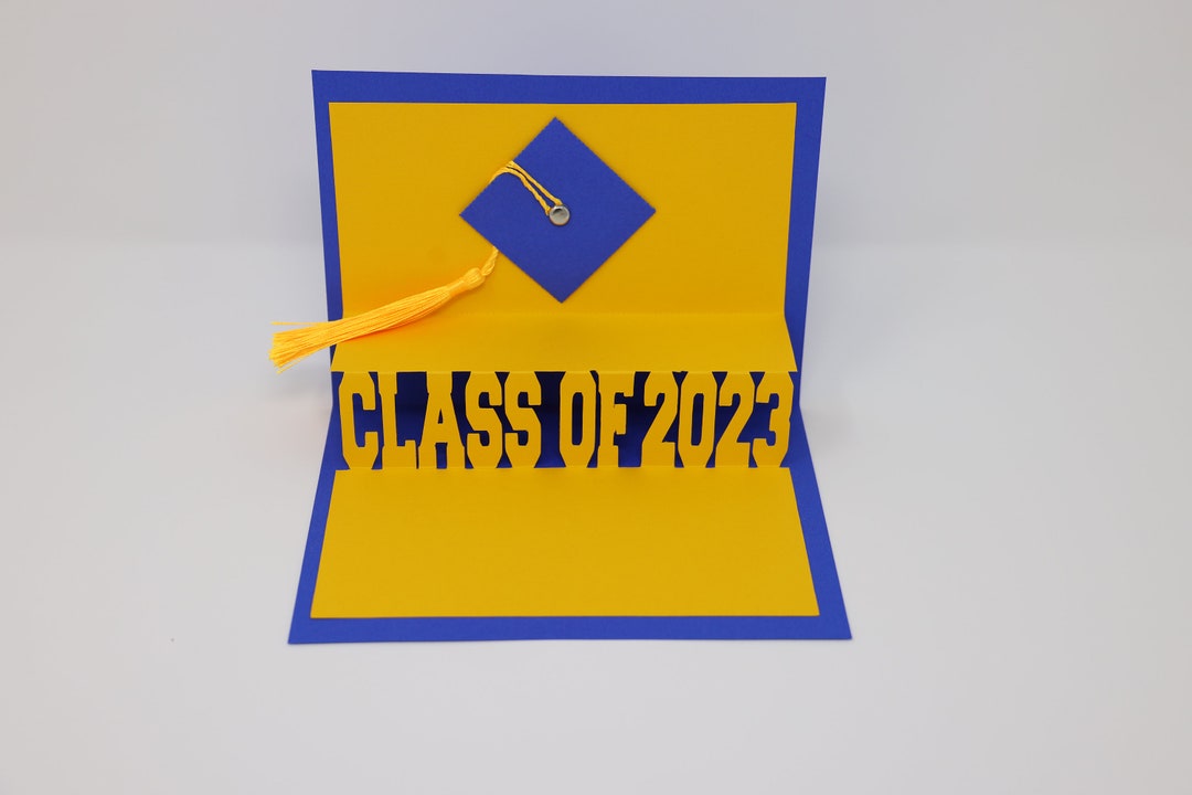 Graduation Card Custom to Year, Name and School Colors. - Etsy