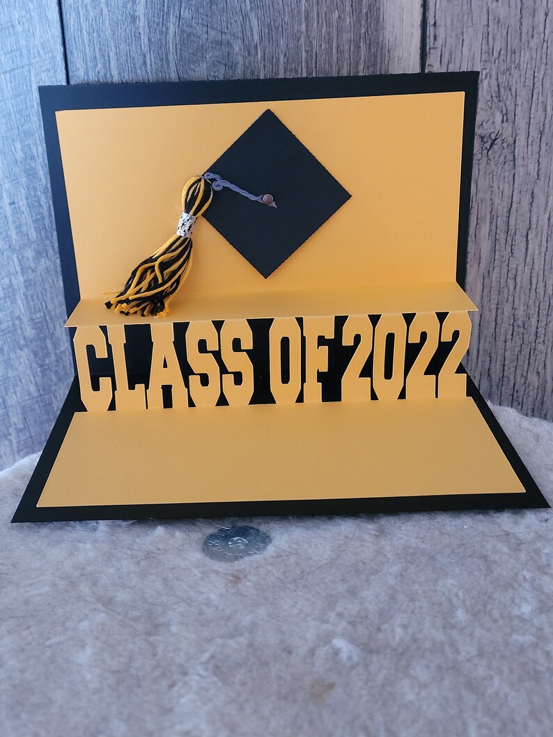 Graduation Card Custom to Year Name and School Colors. - Etsy