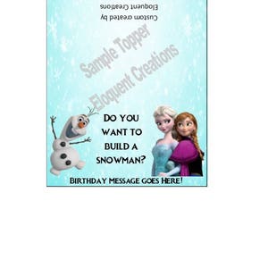 Toppers & Bags Only - Olaf From Frozen Party Favor - Toppers and Bags ...