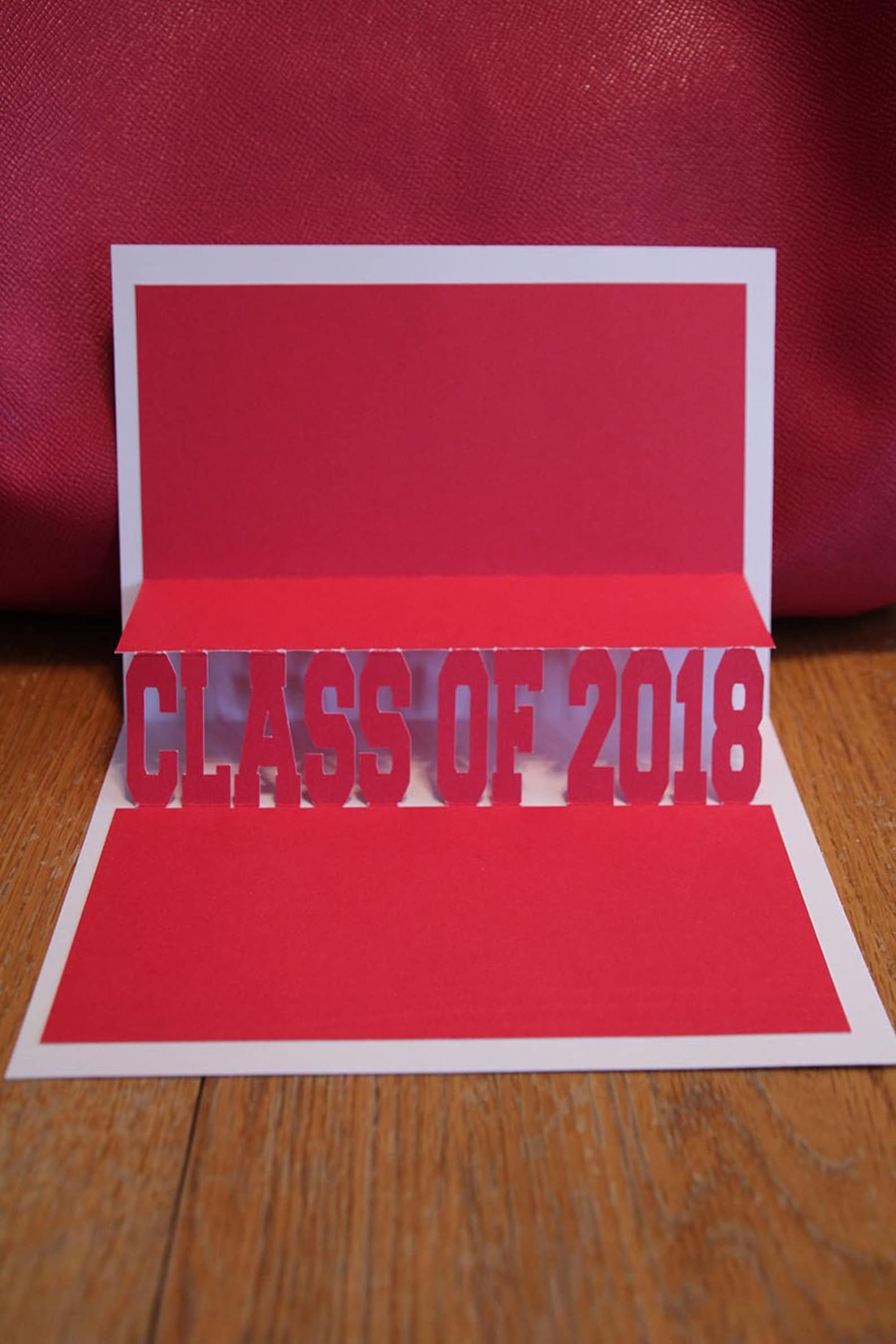 Graduation Card Custom to Year Name and School Colors. | Etsy