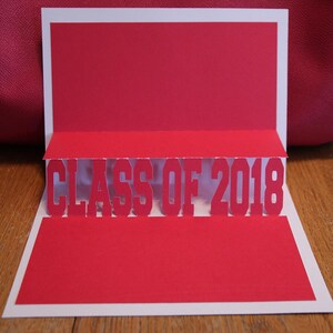 Graduation Card Custom to Year Name and School Colors. | Etsy