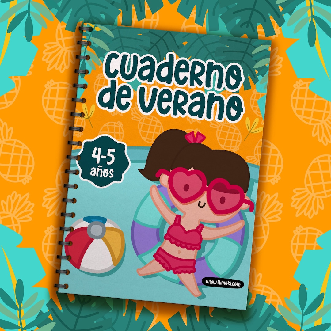 Summer Notebook Coloring Book, Activities for Summer on Beach Vacations ...