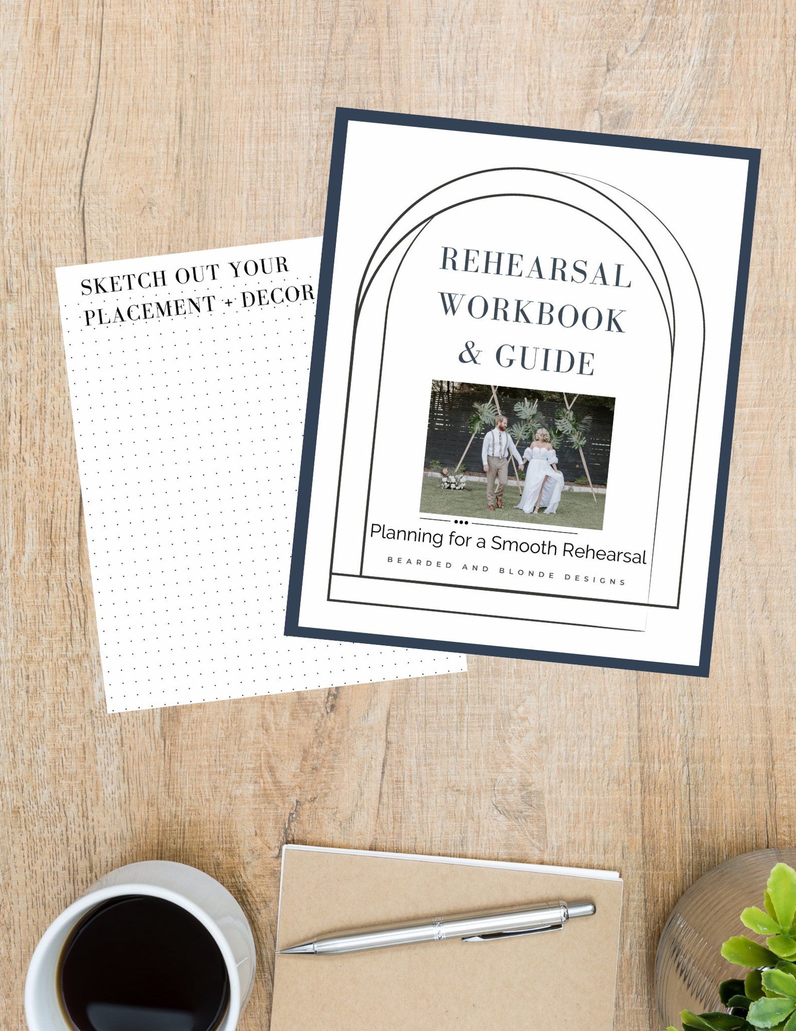 Wedding REHEARSAL Planner: Guide and Worksheets Black and White Edition ...