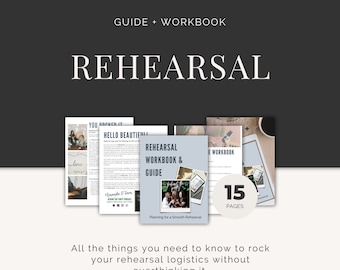 Wedding Ceremony Rehearsal Guide - Etsy