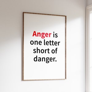 Anger Management Poster, Anger Awareness, Self Control Quotes, Mental ...