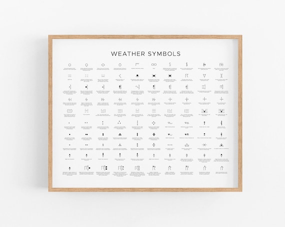 Printable Weather Maps Printable Weather Symbols For