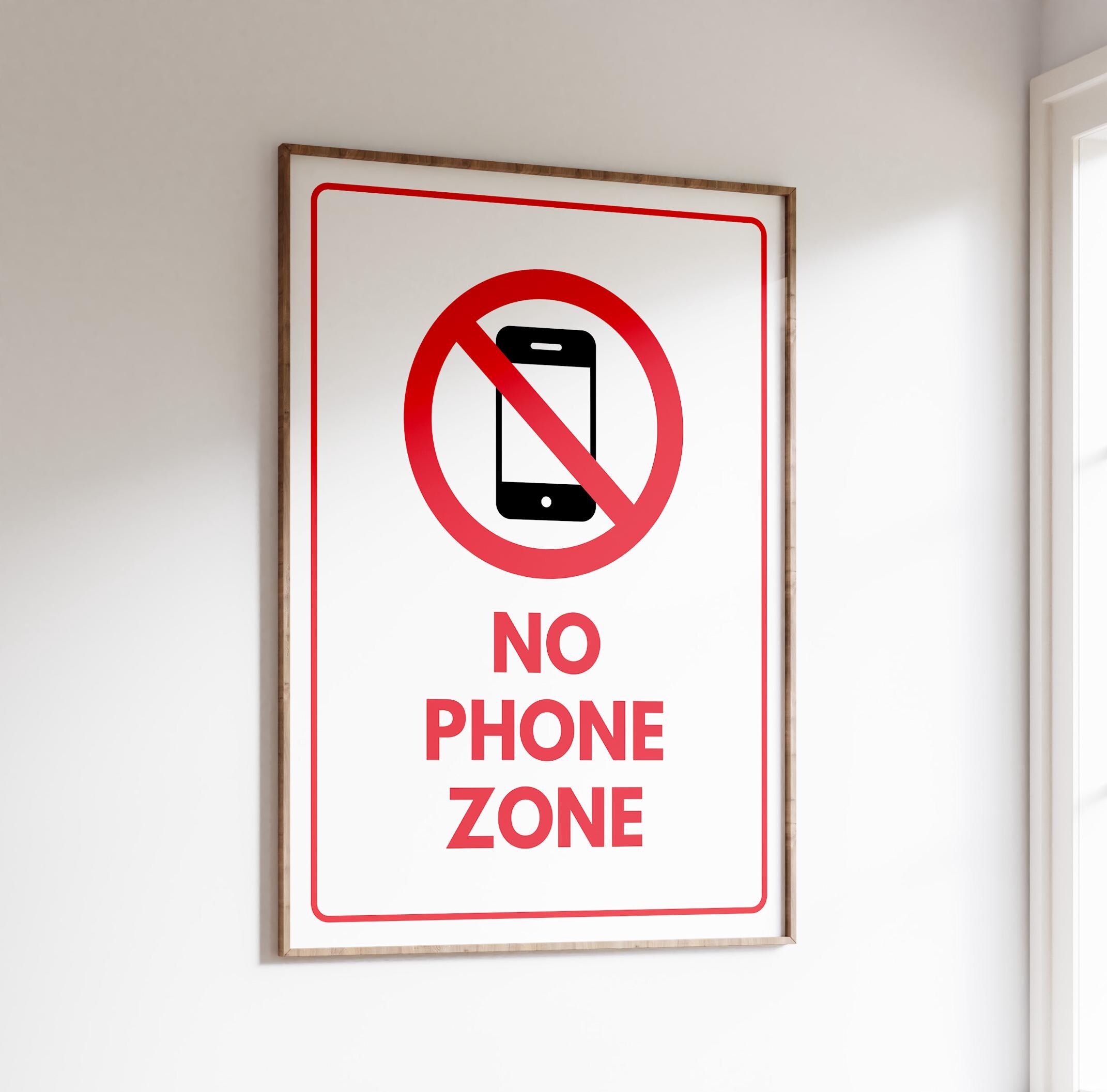 No Phone Zone Poster, Classroom Management, School Decor, Classroom ...