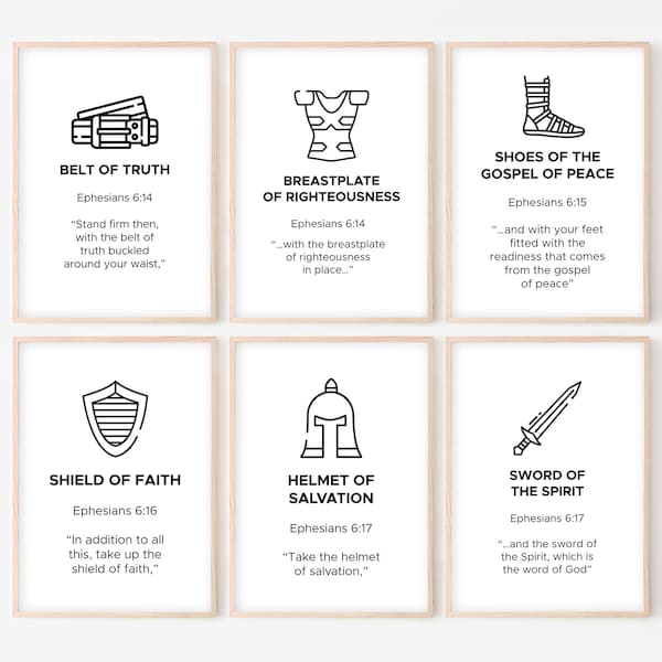 Armor of God Poster - Etsy