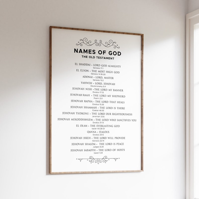Names of God - Etsy