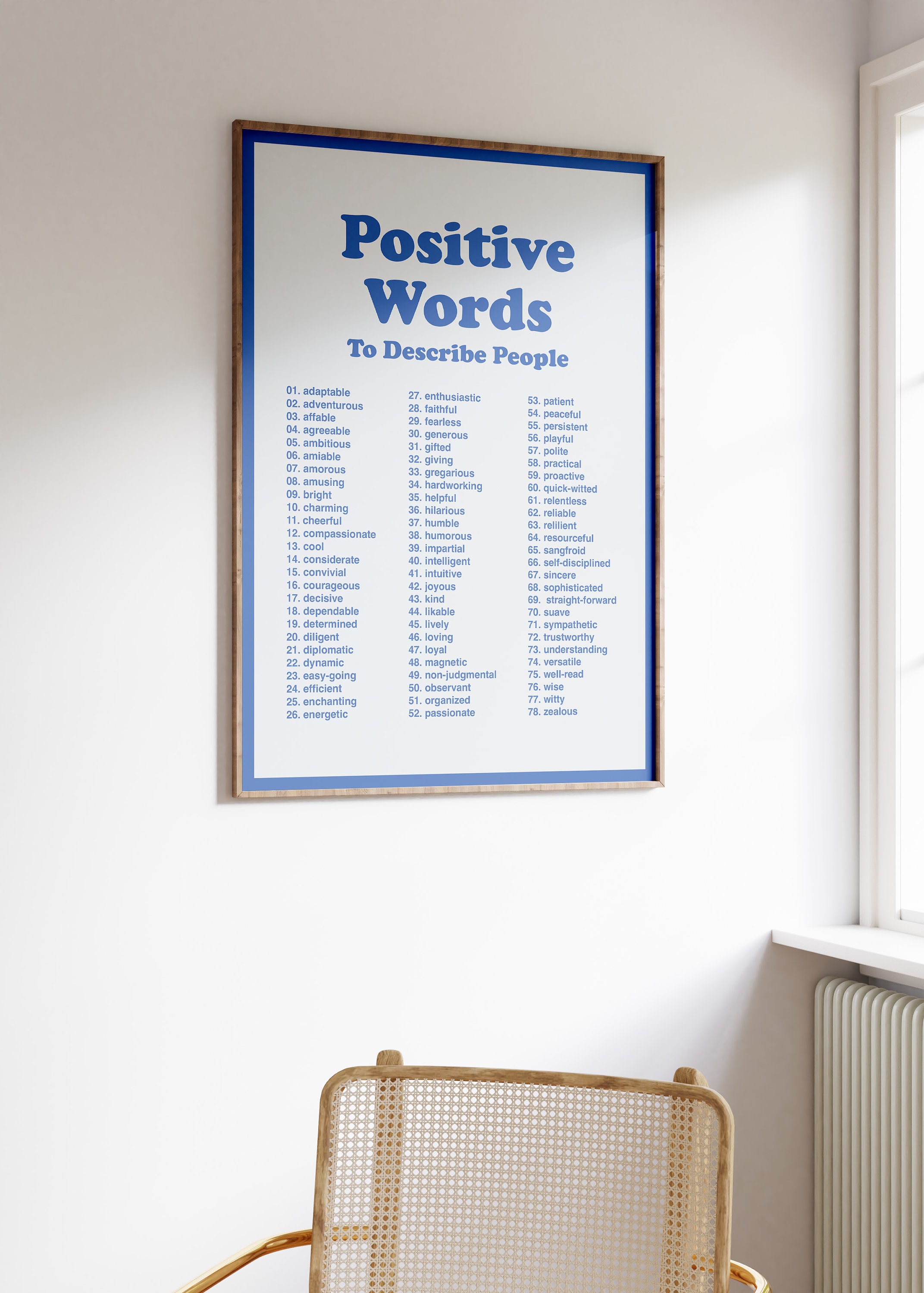 Positive Wall Art, Positive Words to Describe People, Positive Energy ...