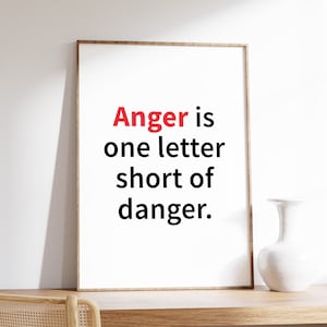 Anger Management Poster, Anger Awareness, Self Control Quotes, Mental ...