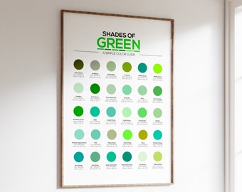 Rgb Reference Chart - Etsy