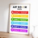 Art Room Rules Poster, Class Rules Poster, Artist Acronym, Rules and ...