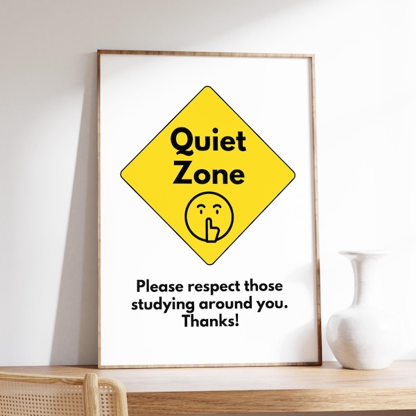 Quiet Zone Signs - Etsy