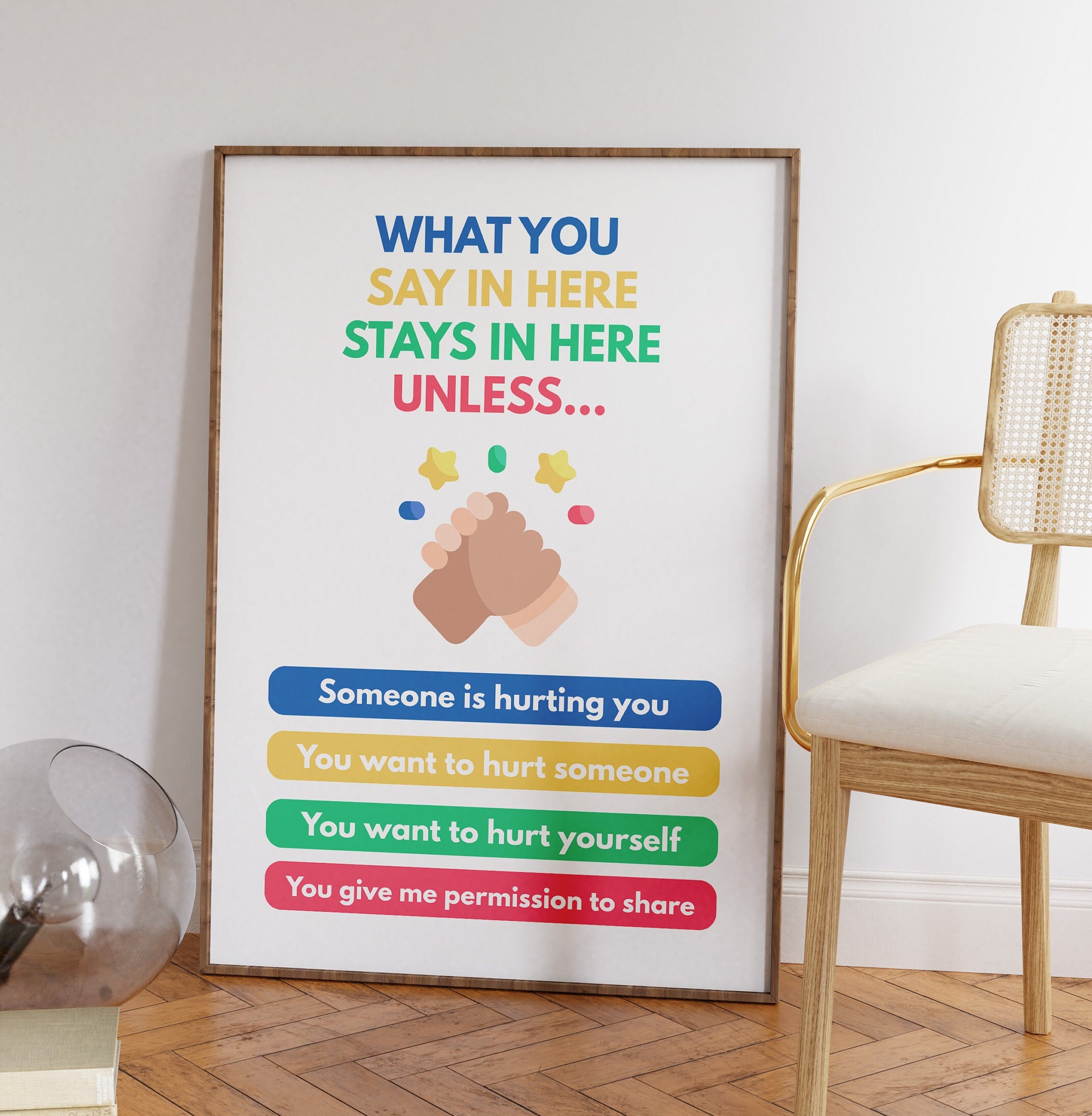What You Say in Here Stays in Here Poster, Counselor Confidentiality ...