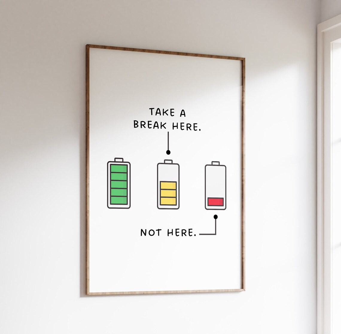Take a Break Poster, Take a Break Here, Mental Health Poster ...