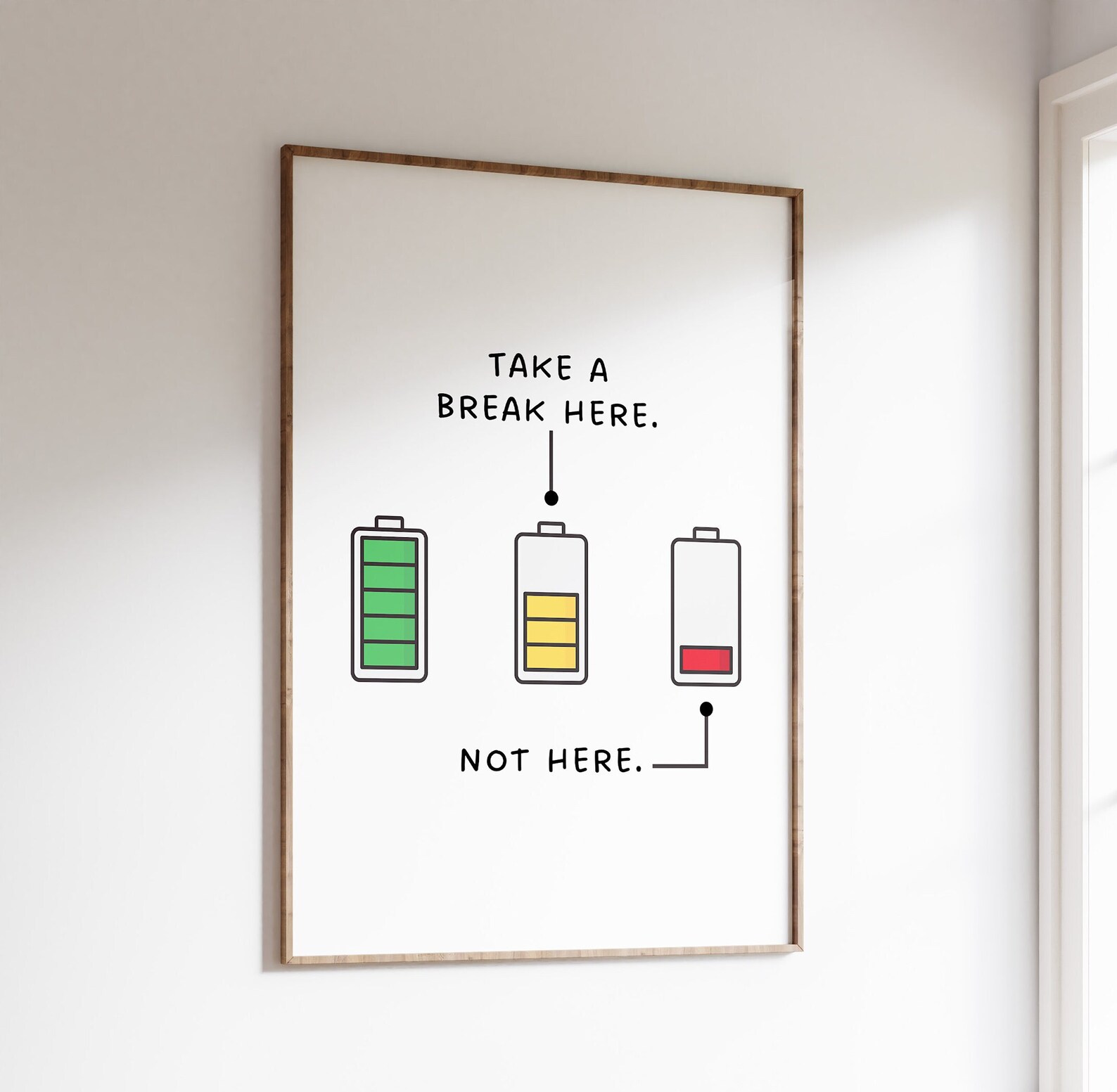 Take a Break Poster, Take a Break Here, Mental Health Poster ...