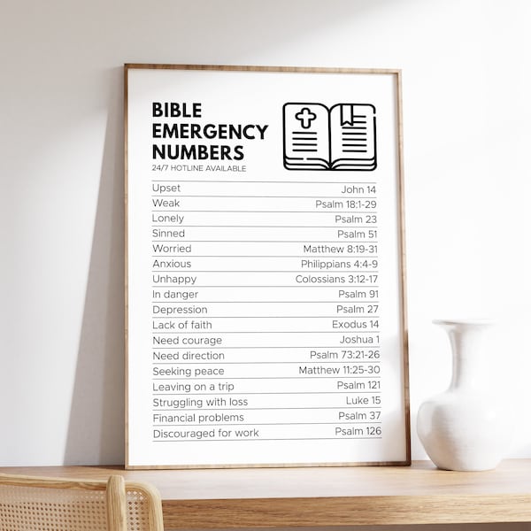 Bible Verse Poster - Etsy