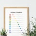 Ordinal Numbers Colorful Print, Classroom Decor, Digital Print ...