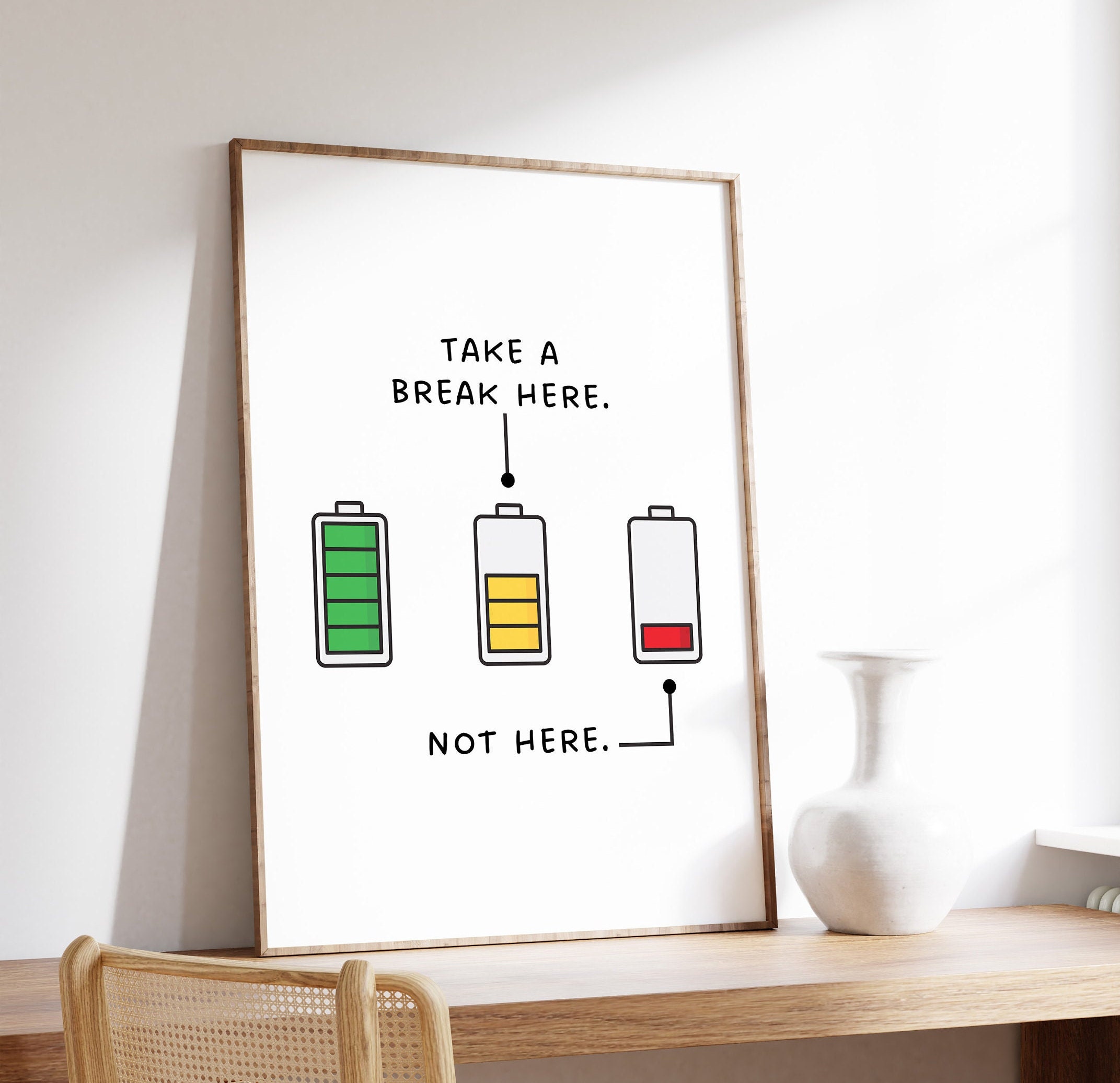 Take a Break Poster, Take a Break Here, Mental Health Poster ...