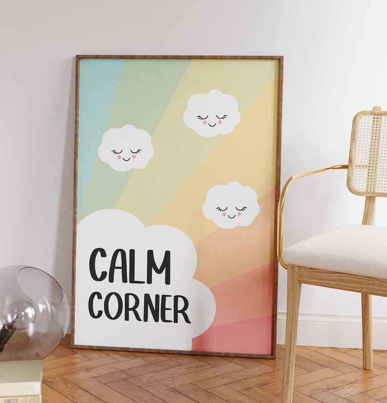 Calm Corner Poster Calm Down Corner Mindfulness Mental - Etsy
