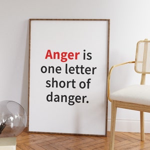 Anger Management Poster, Anger Awareness, Self Control Quotes, Mental ...
