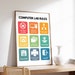 Computer Lab Rules Poster, Classroom Rules, Educational Wall Art for ...